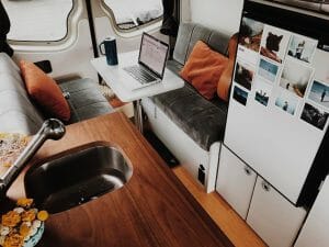 Mobile Office: How To Build A Desk Into A Campervan Converison